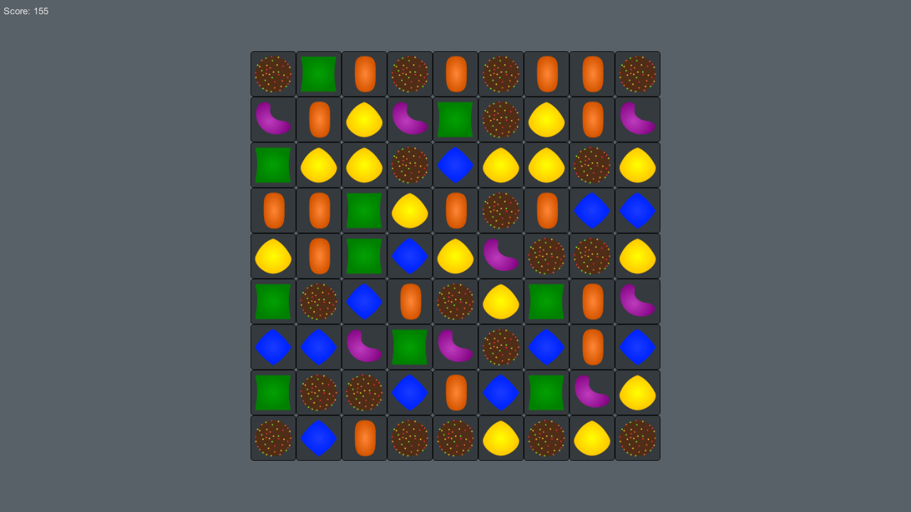 Jogo de quebra-cabeça Match 3 no Unity