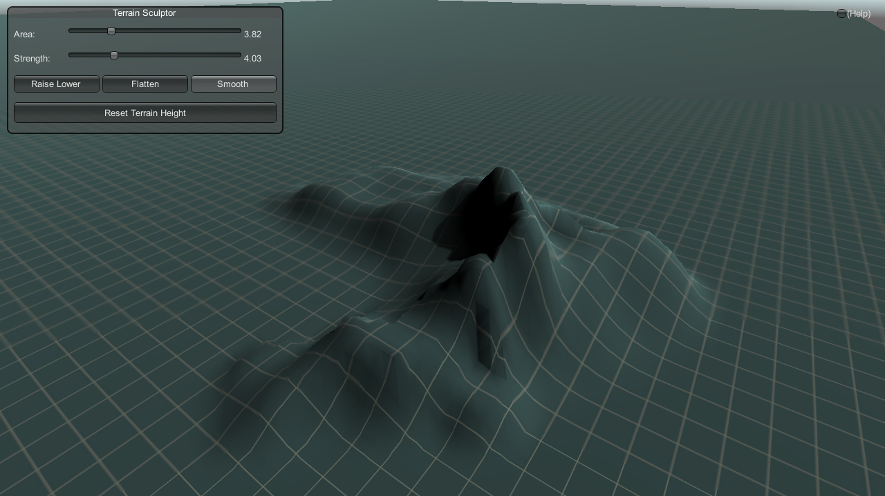 Editor de terreno em tempo de execução no Unity