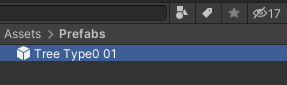 Visualização do projeto pré-fabricado do Unity