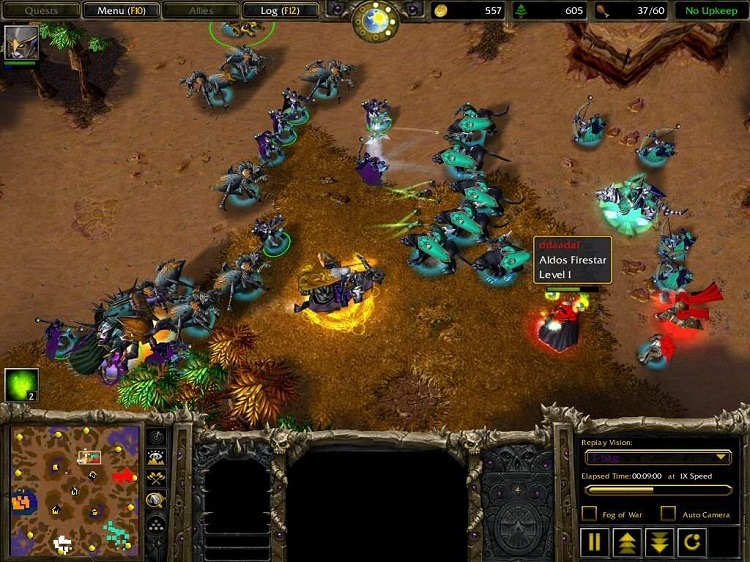 Captura de tela do jogo Warcraft 3
